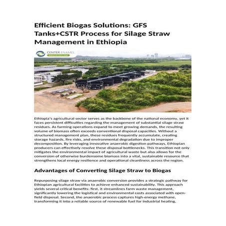 South Africa Garden Waste Solutions-Biogas Technology with GFS Tanks ...