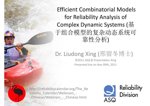 Efficient Combinatorial Models For Reliability Analysis Of Complex