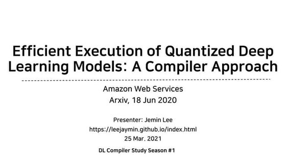 Quantization And Training Of Neural Networks For Efficient Integer Arithmetic Only Inference Ppt