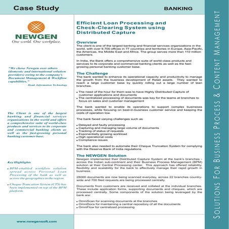 Efficient loan processing | PDF