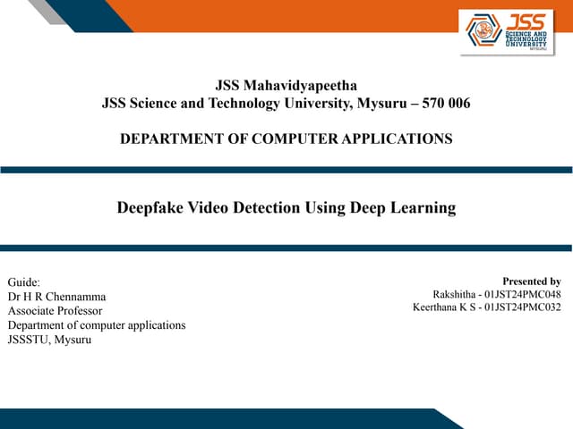 MINI PROJECT 2023 deepfake detection.pptx