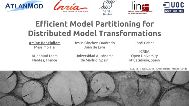 Efficient Model Partitioning For Distributed Model Transformations Ppt 7541