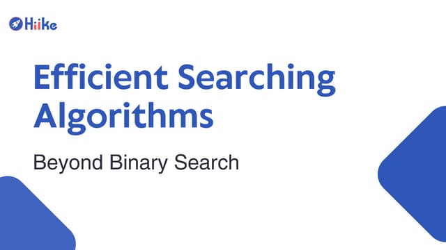 Efficient Searching Algorithms By Hiike Pdf
