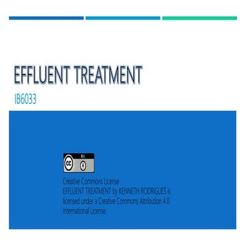 Effluent treatment | PPTX