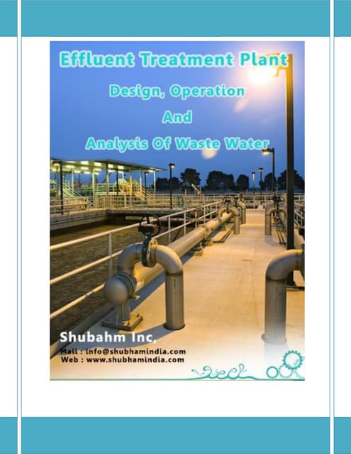 Sewage treatment plant design calculation | PDF