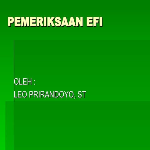 Efi pemeriksaan | PDF