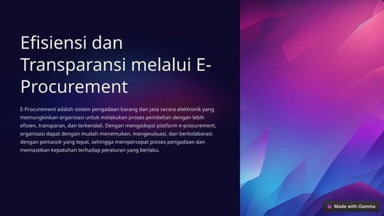 Definisi dan pengertian dari E-Procurement | PPT