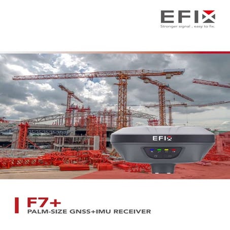 Jual GPS Geodetik Efix F7 IMU-RTK GNSS Receiver | PDF