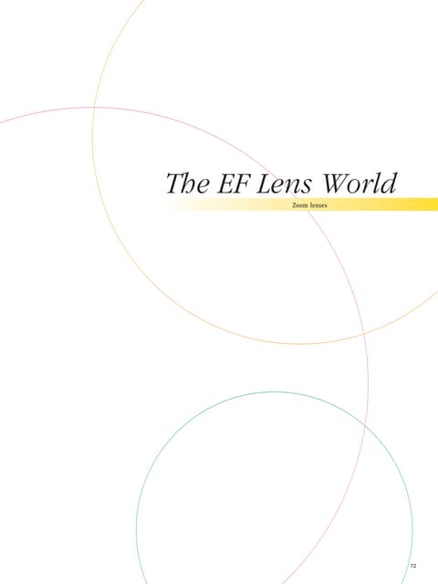 Types of Camera Lenses | PDF