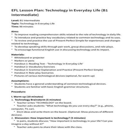 EFL Lesson Plan_ Technology in Everyday Life (B1 Intermediate).pdf