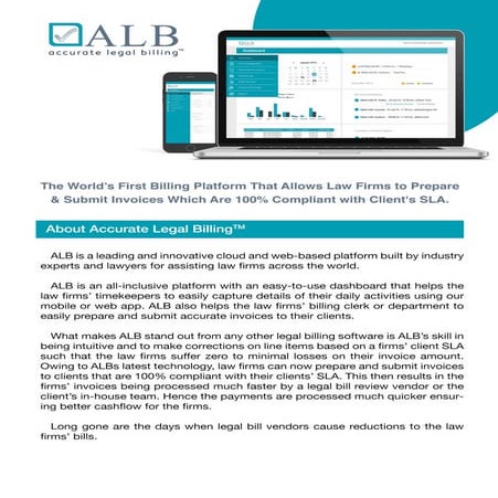 This is why your law firm should now switch to ALB platform. | PDF