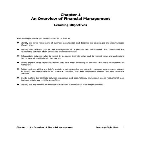 Fundamental Financial Management instruction manual C1 | DOC
