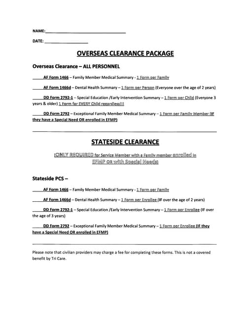 Efmp+process+handout | PDF