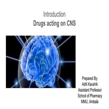 Drugs acting on_CNS | PPTX