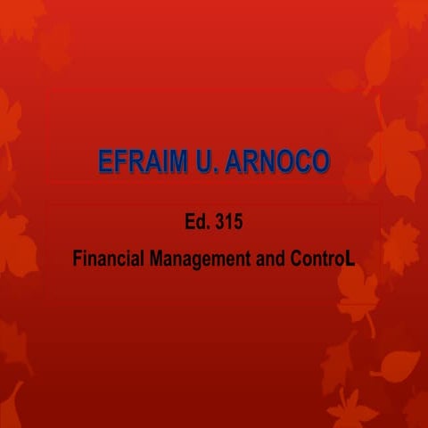 EFRAIM U ARNOCO REPORT ED 315.pptx