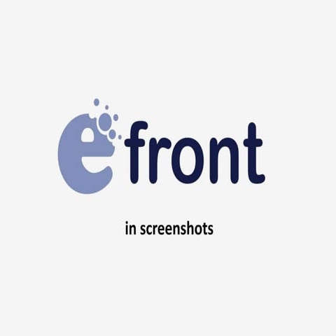 eFront - in screenshots | PPTX