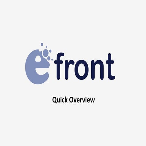 eFront - Quick Overview | PPT