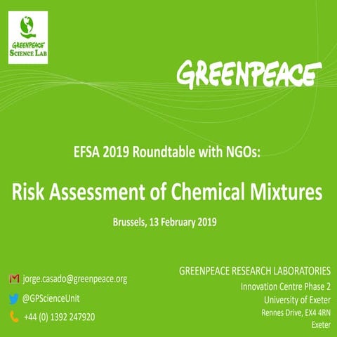 Risk Assessment of Chemical Mixtures | PPT