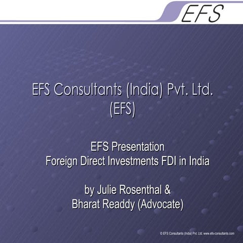Efs Consultants (India) Pvt | PPT
