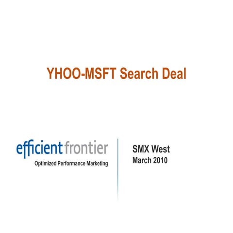 Microsoft + Yahoo: What’s It All Mean? | PPTX | Business | Business and ...