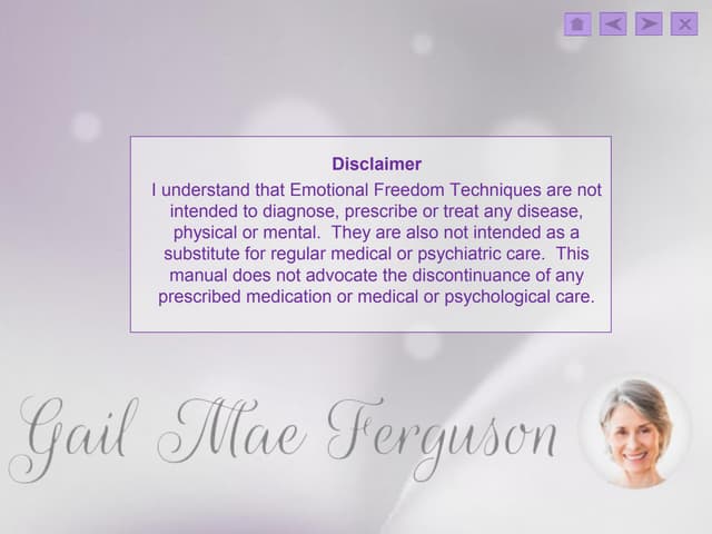 Basic introduction to the emotional freedom technique presenter power…