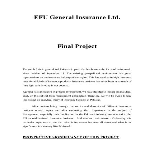 Efu project | DOC