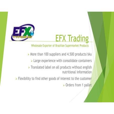 EFX Trading Catalog of Products | PDF