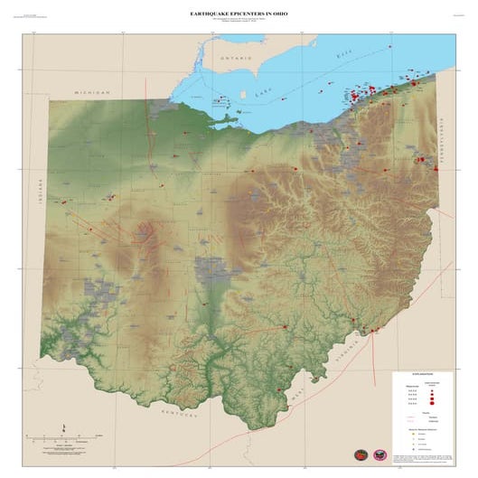 Earthquake Epicenters in Ohio | PDF