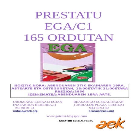 EGA/C1 ikastaroa | PDF
