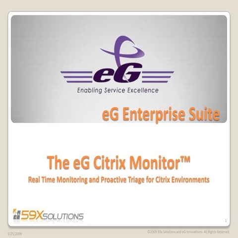 eG Citrix Monitor | PPT