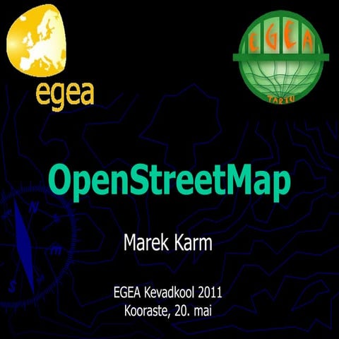 OpenStreetMap (Marek Karm) | PPT
