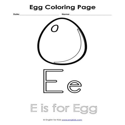 Egg coloring page | PDF
