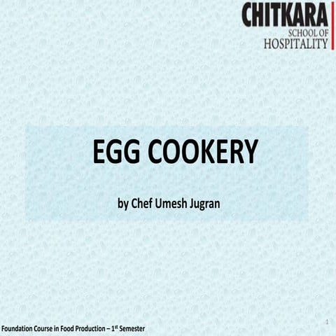 Egg cookery | PPTX