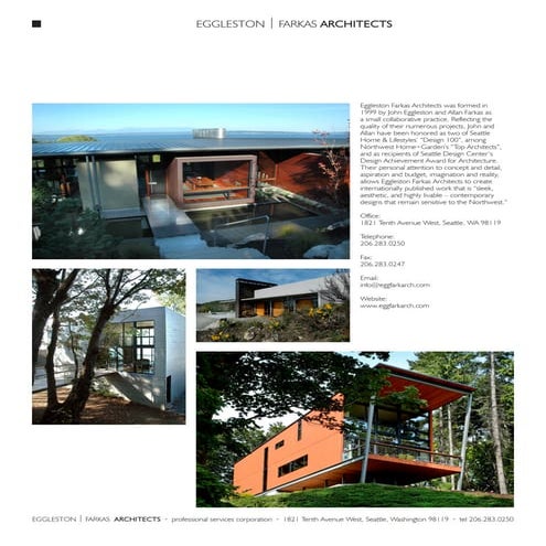 Contact Page - Eggleston Farkas Architects | PDF