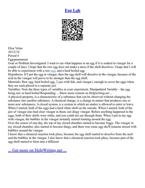 Osmosis lab report | DOCX | Chemistry | Science