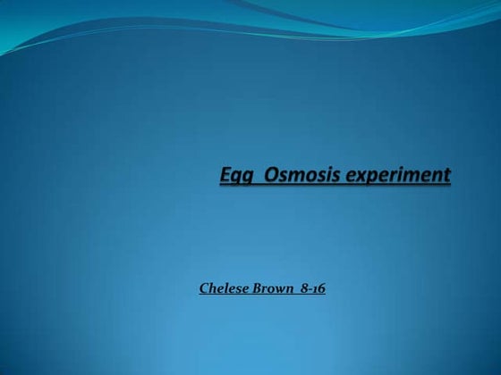 Egg osmosis experiment Jamodin | PPT