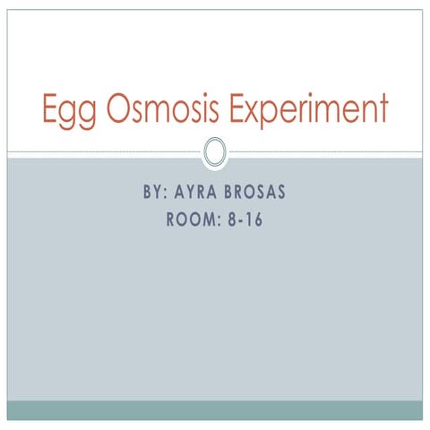 Egg osmosis experiment | PPT