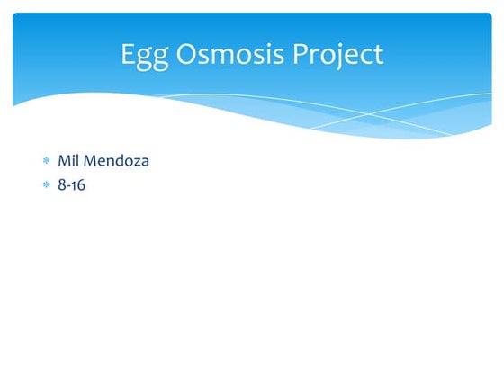 Egg Osmosis Experiment | DOC