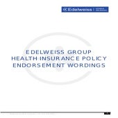 Group Health Endorsement By Edelweiss General Insurance | PDF