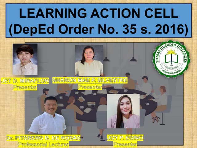 National Learning Camp - Learning action Cell | PPTX