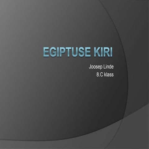 Egiptuse kiri | PPT