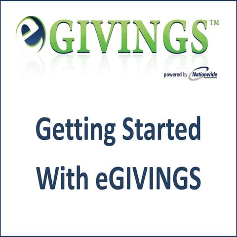 Egiving getting started july | PPTX
