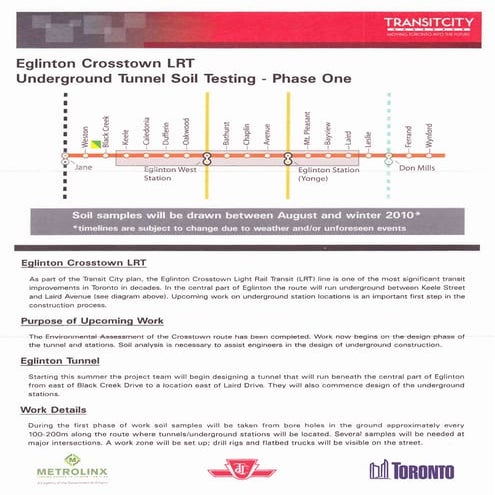 Eglinton Crosstown LRT - Public Notice | PDF