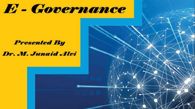 E-governance Models | PPTX