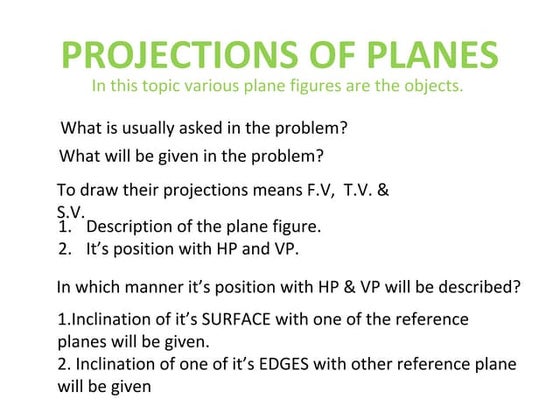 Engineering Graphics_Problems on Plane Surface | PDF