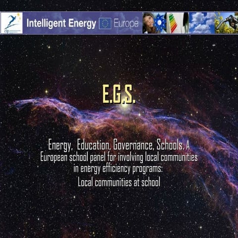 EGS - Energy, Education, Governance, Schools | PPT