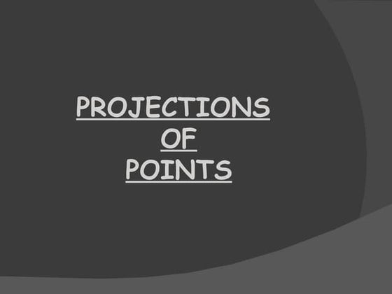 Unit ii projection of points | PDF