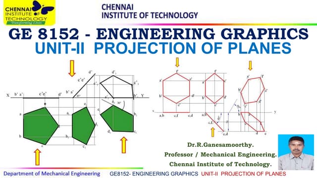 Computer Aided Engineering Drawing 20ME12P Unit 02 Part 04 PROJECTIONS OF SOLIDS | PDF