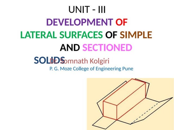 DEVELOPMENT OF SURFACES.docx | 3-D Graphics | Computer Software and ...