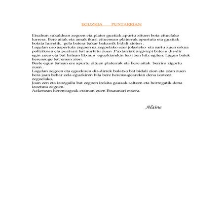 Eguzkia puxtarrian unai ares | DOC